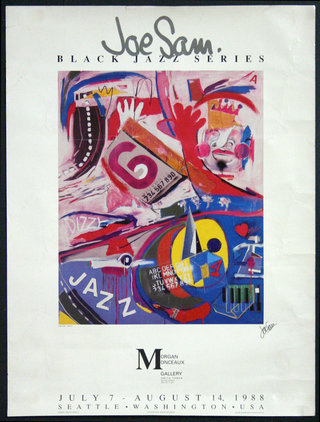 Joe Sam - Black Jazz Series - Morgan Monceaux Gallery Seattle (Signed ...