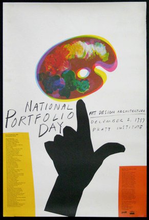 PRATT - National Portfolio Day 1989 | Original Vintage Poster ...