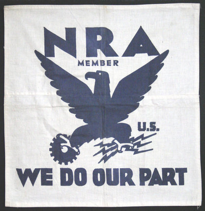 N R A Member - U.S. - We Do Our Part (Fabric Banner) | Original Vintage ...