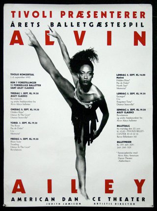 Tivoli Praesenterer - Alvin Ailey | Original Vintage Poster | Chisholm ...
