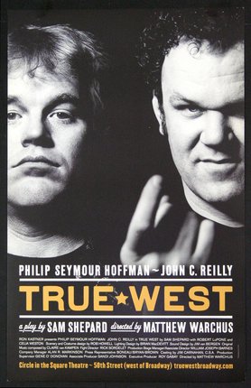 True West - Circle in the Square Theatre (Window Card) - Sam Shepard ...