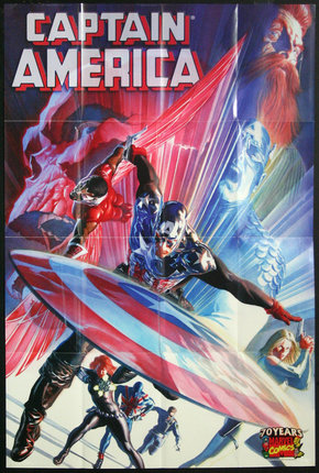 Captain America - 70 Years | Original Vintage Poster | Chisholm Larsson ...
