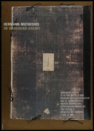 Hermann Muthesius im Werkbund-Archi | Original Vintage Poster ...