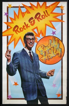 Rock & Roll - Buddy Holly - MCA Records | Original Vintage Poster ...
