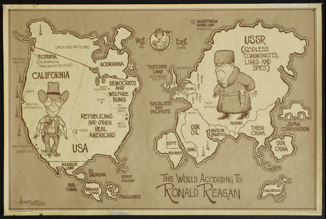 The World According to Ronald Reagan (4) | Original Vintage Poster ...