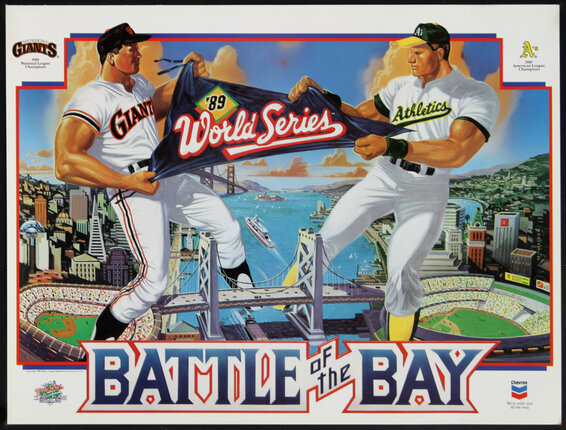 '89 World Series - Battle of the Bay (1) | Original Vintage Poster ...