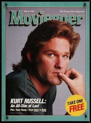 Moviegoer - Kurt Russell - March 1985 | Original Vintage Poster ...