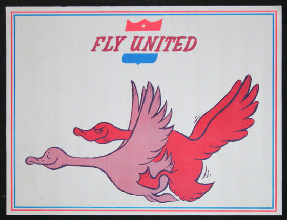 Fly United (2) | Original Vintage Poster | Chisholm Larsson Gallery