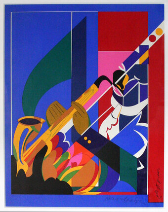 Romare Bearden Jazz Collage