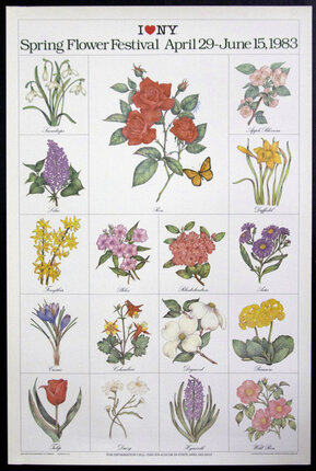 I Love NY - Spring Flower Festival 1983 | Original Vintage Poster ...