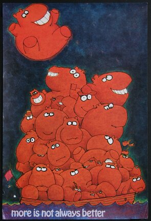 More is Not Always Better | Original Vintage Poster | Chisholm Larsson ...