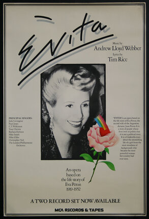 Evita: An Opera Based on the Life Story of Eva Peron 1919-1952 - MCA ...