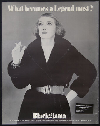 Blackglama - What Becomes a Legend most? - Bette Davis (3) With Book ...