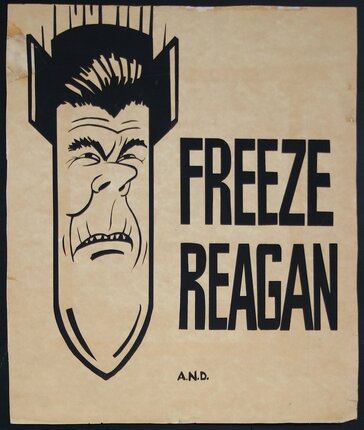 Freeze Reagan Silkscreen | Original Vintage Poster | Chisholm Larsson ...