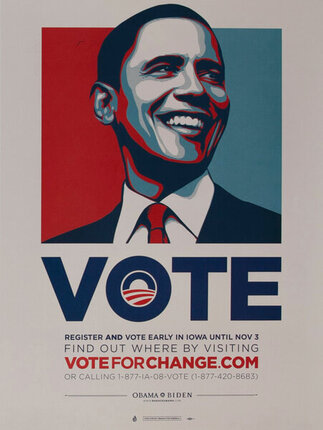 Obama Campaign Poster Change