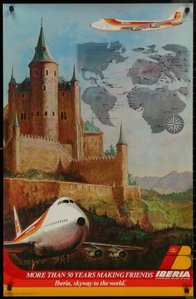Iberia Airlines | Original Vintage Poster | Chisholm Larsson Gallery
