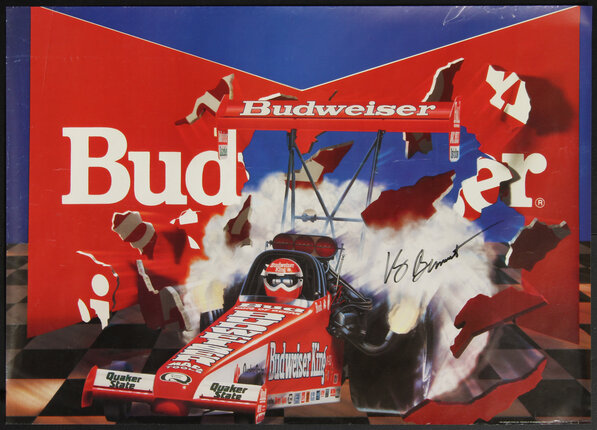 Budweiser - Drag Racing (3) | Original Vintage Poster | Chisholm ...
