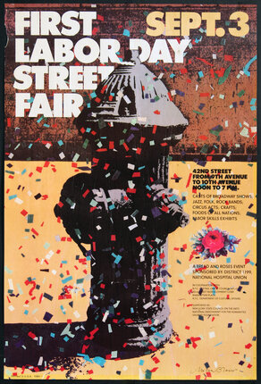 Sept. 3 First Labor Day Street Fair | Original Vintage Poster ...