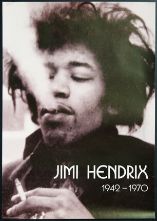Jimi Hendrix Smoking Poster