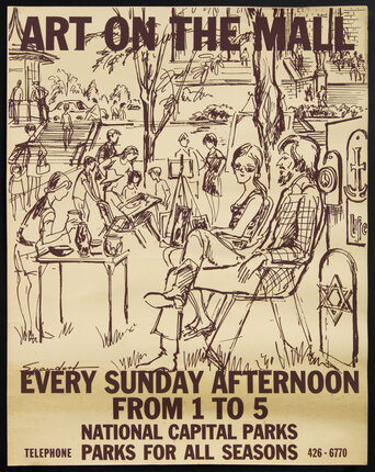 Art on the Mall - Every Sunday Afternoon from 1 to 5 (National Capital Parks) | Original Vintage ...