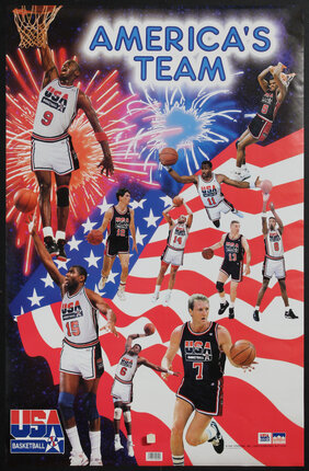 SMALL - USA Basketball - America's Team - Barcelona Olympics 1992 ...