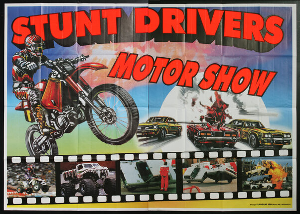 Stunt Drivers Motor Show | Original Vintage Poster | Chisholm Larsson ...