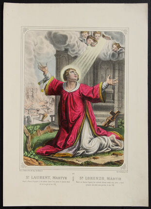 St. Laurent, Martyr - Sn. Lorenzo, Martir (Plate 170) (Saint Lawrence ...