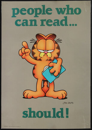 Garfield - people who can read... should! | Original Vintage Poster ...