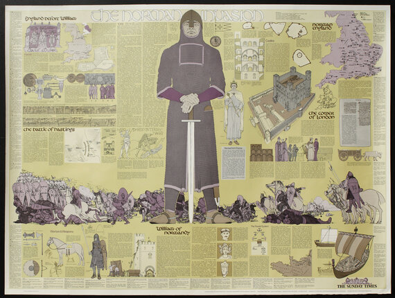The Norman Invasion - The Sunday Times | Original Vintage Poster ...