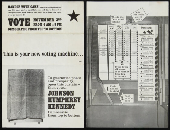 VOTE - This is Your New Voting Machine... Johnson, Humphrey, Kennedy ...