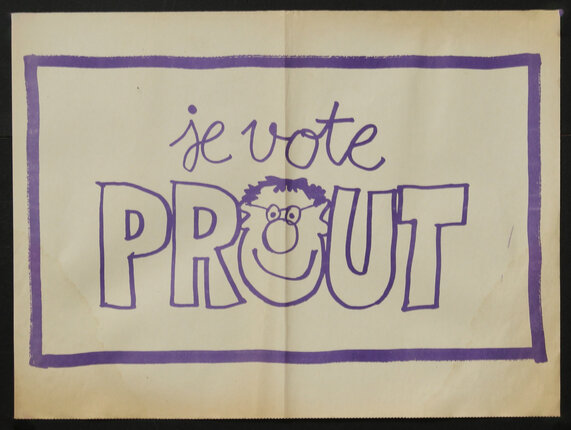 Je vote prout - Coluche | Original Vintage Poster | Chisholm Larsson ...