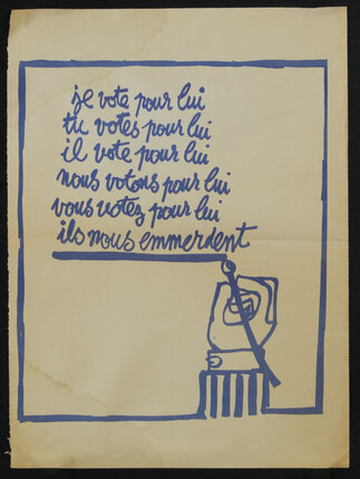 Je vote pour lui ... Coluche | Original Vintage Poster | Chisholm ...