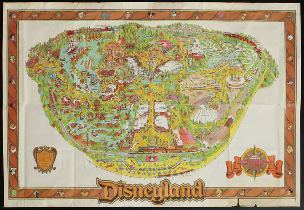 Map of Disneyland - Walt Disney's Disneyland (14) 1984 | Original ...