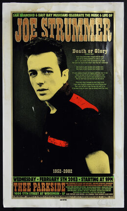 Joe Strummer - Death or Glory - 2003 Tribute (3rd Printing) | Original Vintage Poster | Chisholm ...