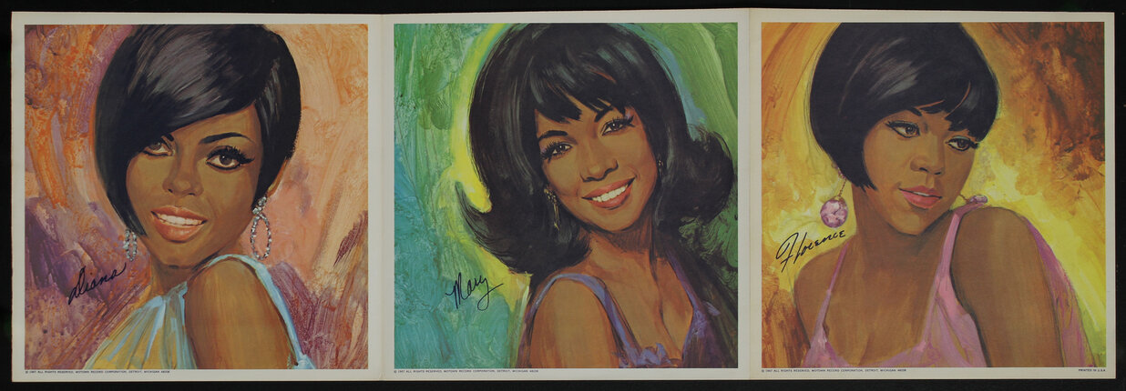 The Supremes - Motown Records (Triptych - No Text) | Original Vintage ...