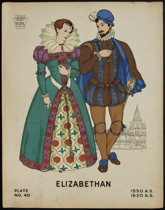 Costumes - Elizabethan - Plate No. 40 - The WPA Museum Extension ...