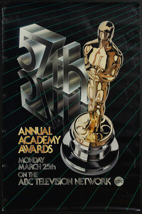 57th Annual Academy Awards - ABC - The Oscars | Original Vintage Poster ...