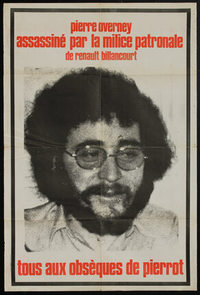 Pierre Overney assassine par la milice patronale de renault billancourt ...
