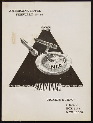 International Star Trek Convention | Original Vintage Poster | Chisholm ...