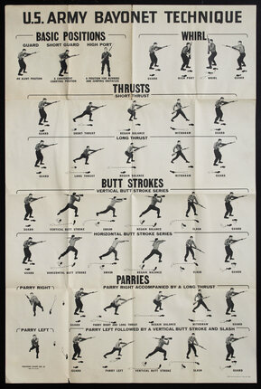 U.S. Army Bayonet Technique | Original Vintage Poster | Chisholm ...