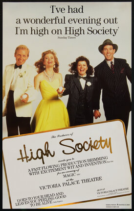 High Society - Victoria Palace Theatre LONDON | Original Vintage Poster ...