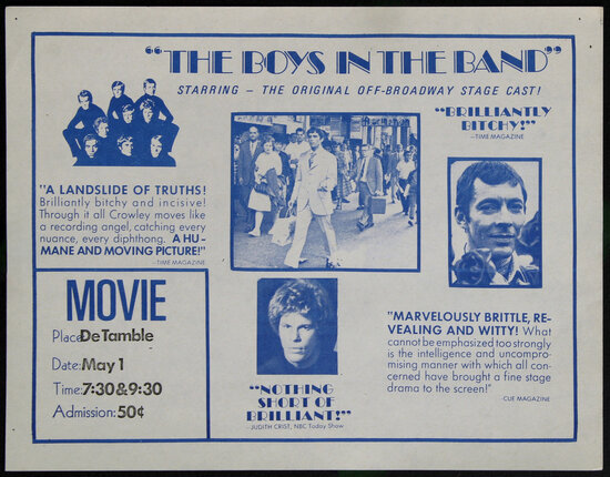 The Boys in the Band (4 - Handbill) | Original Vintage Poster ...