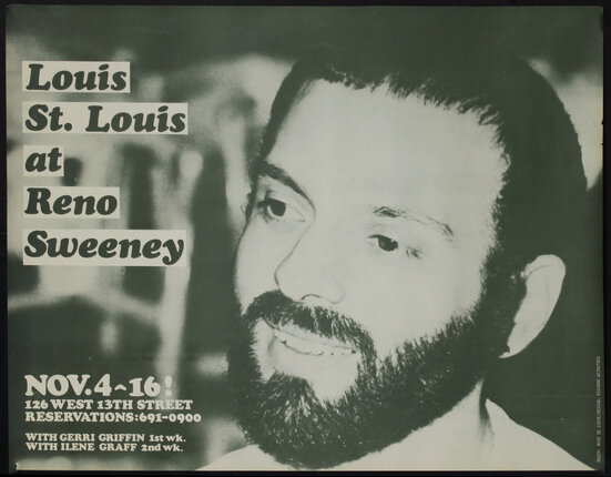 Louis St. Louis at Reno Sweeney | Original Vintage Poster | Chisholm ...