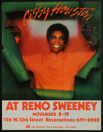 Cissy Houston at Reno Sweeney | Original Vintage Poster | Chisholm ...