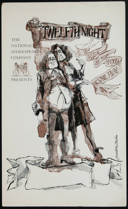 Twelfth Night - The National Shakespeare Company Presents - Window Card ...