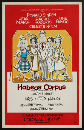 Habeas Corpus - Colonial Theatre, Boston (Window Card) | Original Vintage Poster | Chisholm ...