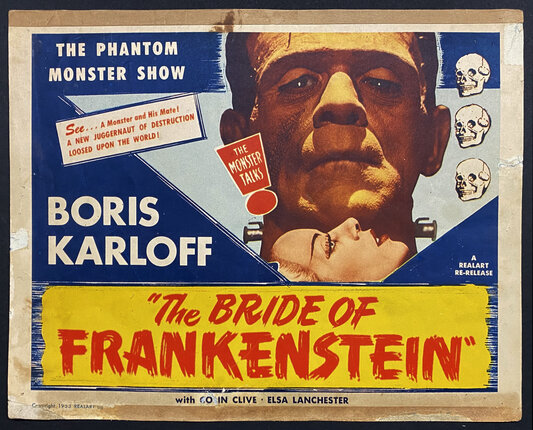 Bride of Frankenstein (1953 REALART Re-release Lobby Card) | Original ...