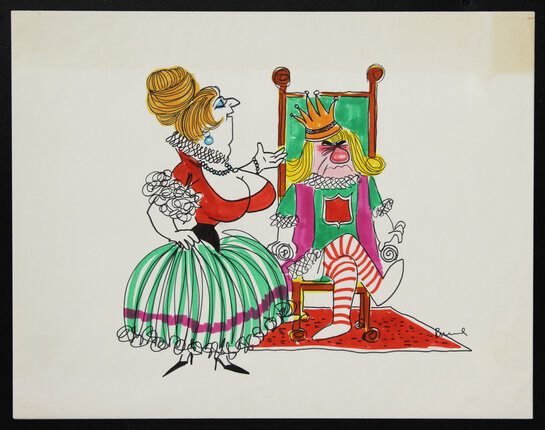 King and Queen Cartoon (1) | Original Vintage Poster | Chisholm Larsson ...
