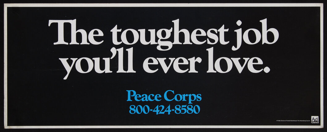 The Toughest Job You'll Ever Love - The Peace Corps - Subway Card ...