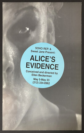 Alice's Evidence - Soho Rep (Window Card) | Original Vintage Poster ...